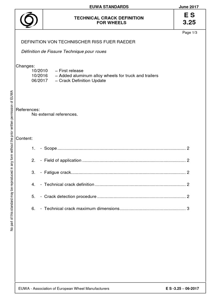 Wheel Crack Standards Guide | PDF | Fatigue (Material) | Fracture