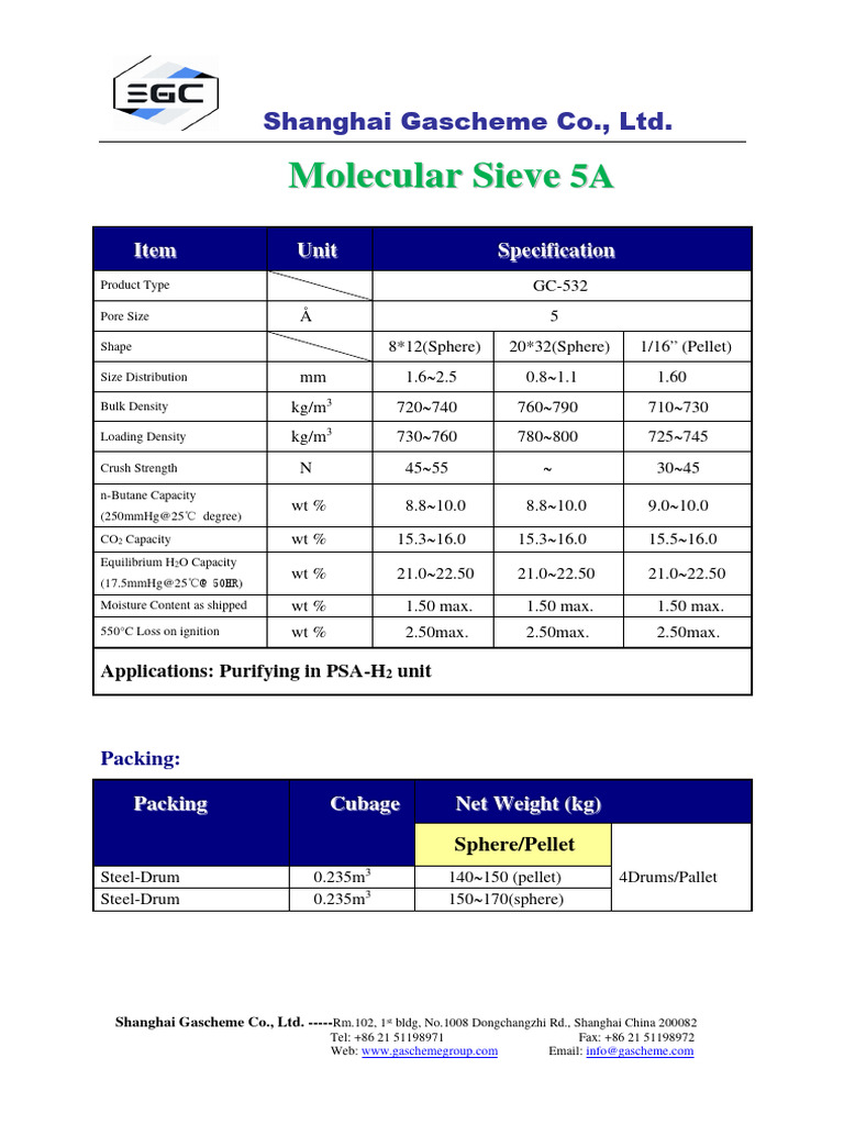 PSA H2 --Adsorbents | PDF | Materials