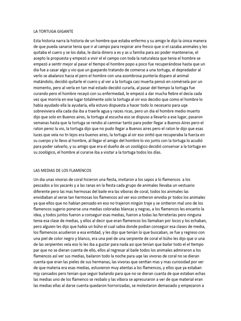 resumen de cuentos | PDF
