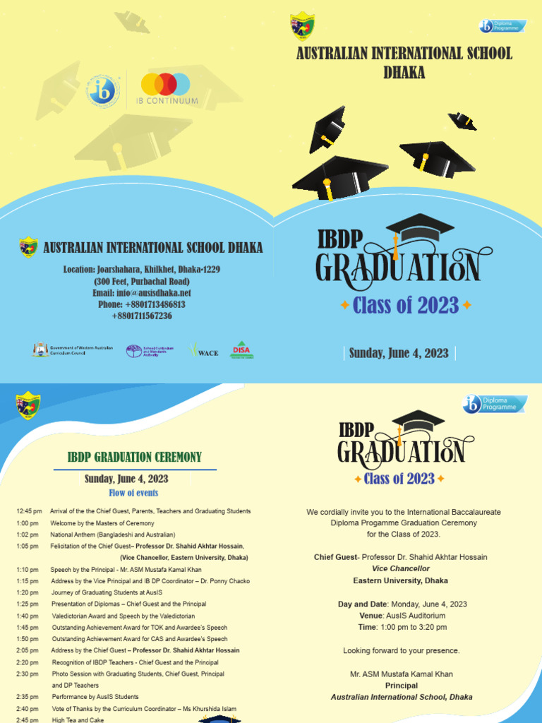 IB DP Graduation E-Invite - 2023 | PDF | Student Assessment And ...