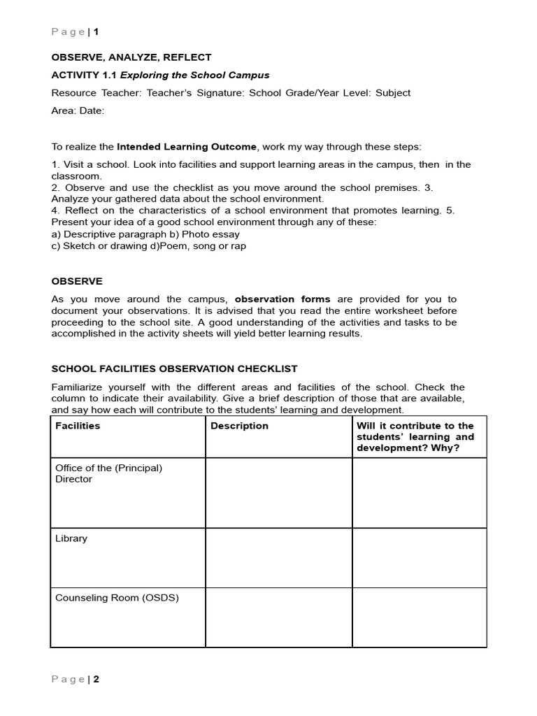 FS1-ACTIVITY 1-9 final | PDF | Learning | Classroom Management