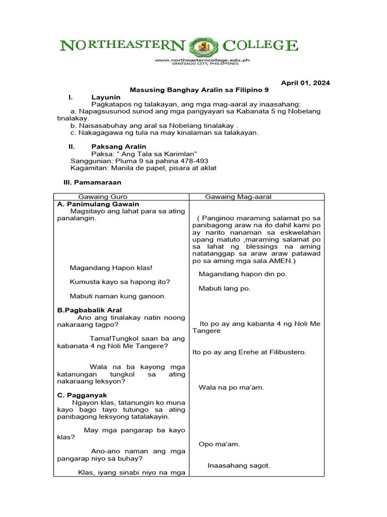 Ang Tala Sa Karimlan | PDF