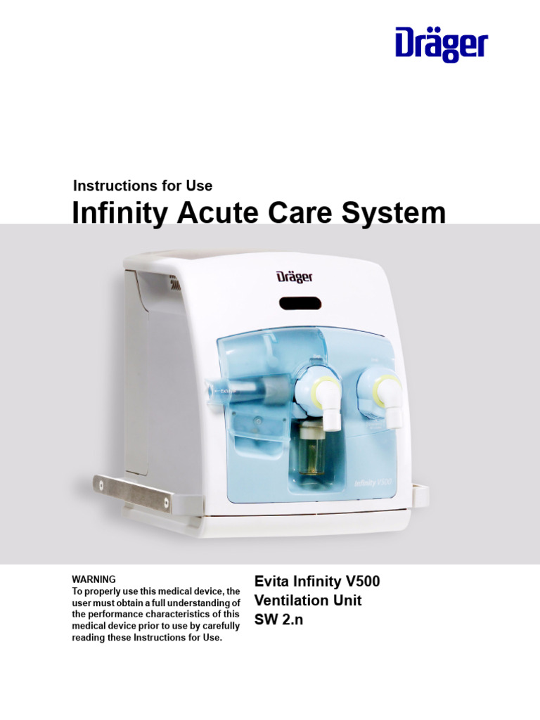 drager_V500 2.n IFU | PDF | Medical Device | Electromagnetic Compatibility