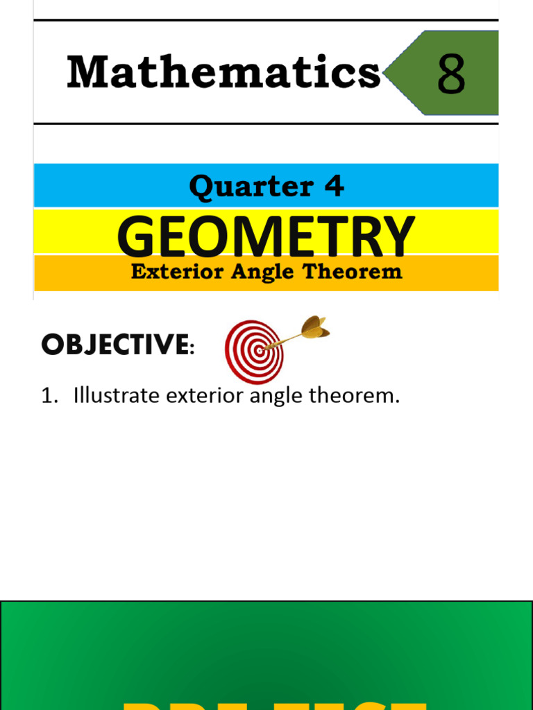 Exterior Angle Theorem Guide | PDF