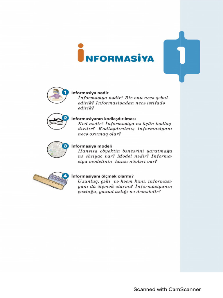 Printed - İlkin Anlayışlar. (5-Ci Sinif Informatik | PDF