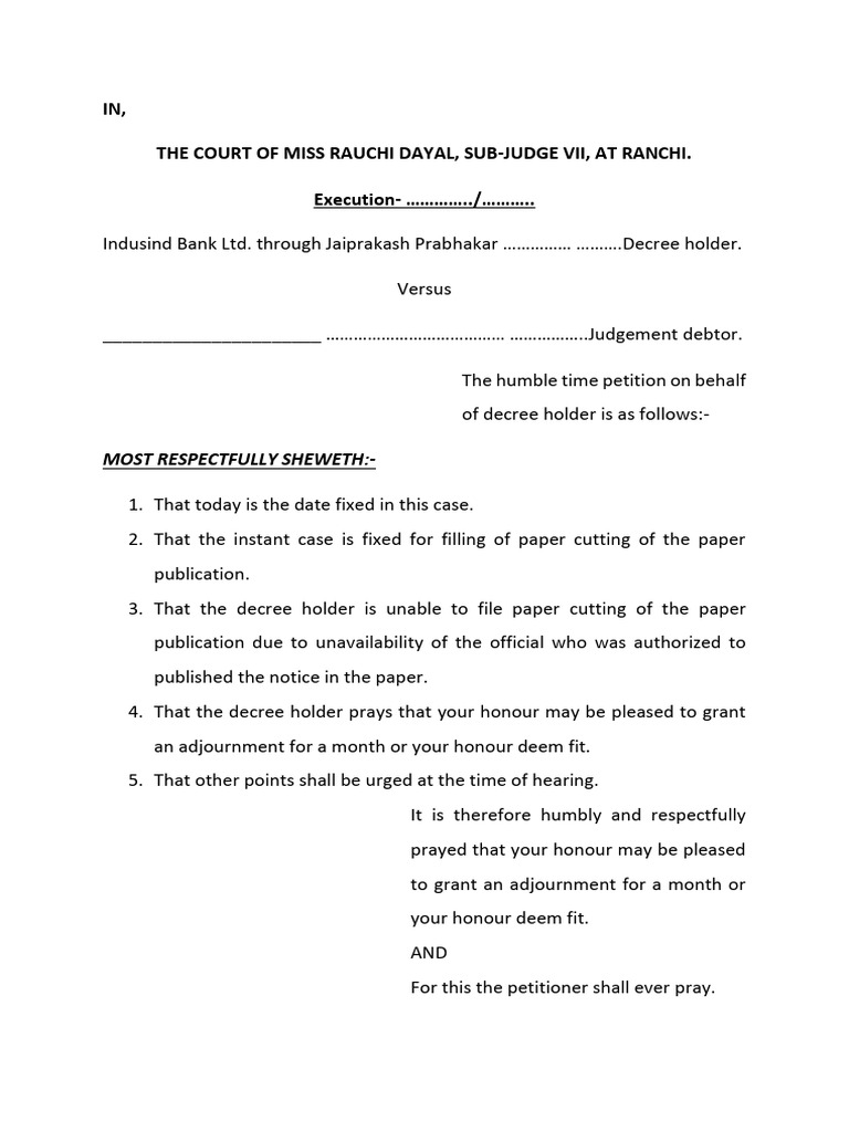Time Petition | PDF