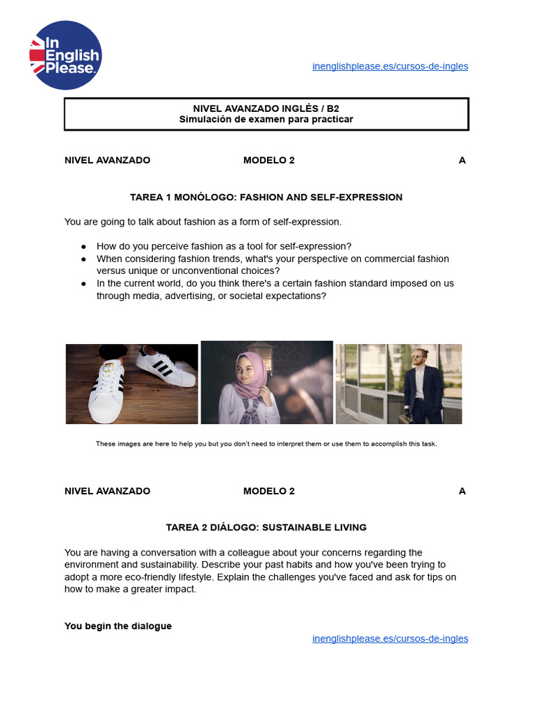 Example 2 Speaking EOI B2 | Download Free PDF | Social Psychology ... Example 2 Speaking EOI B2 | Download Free PDF | Social Psychology ...
