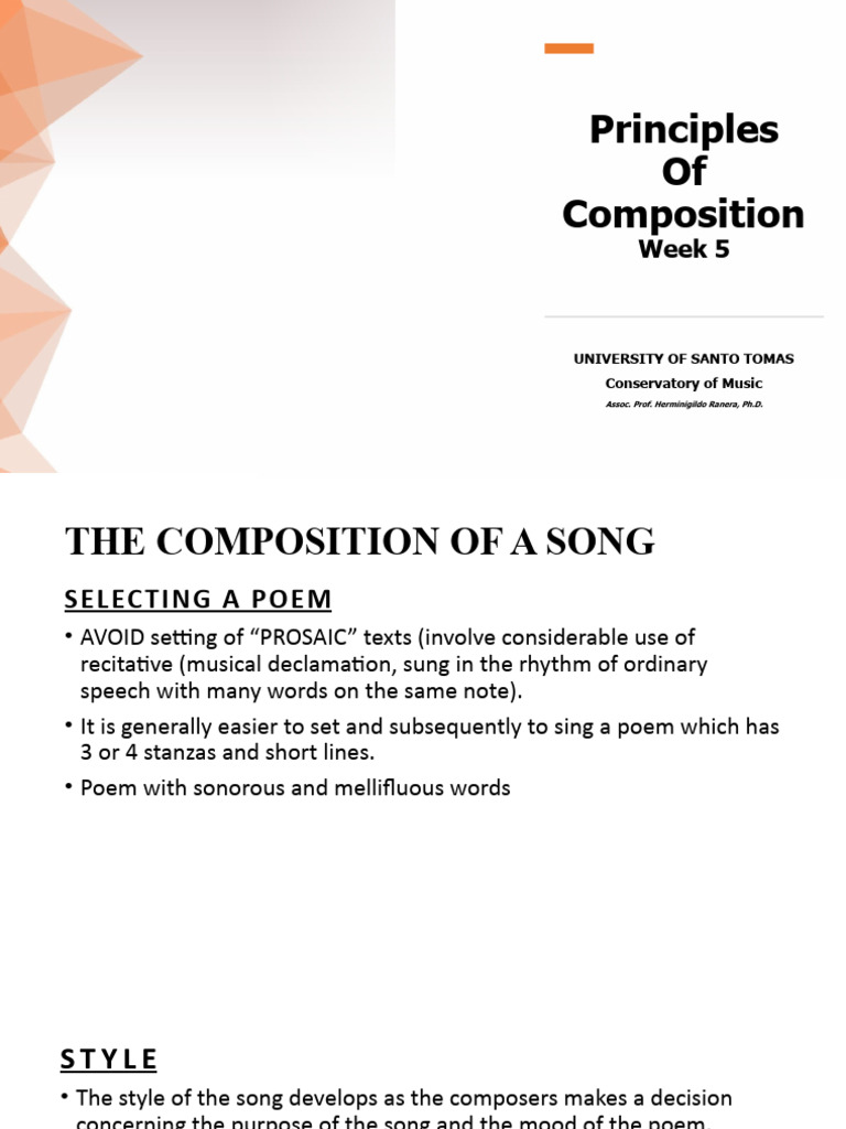 Principles Of Composition Week5 Pdf