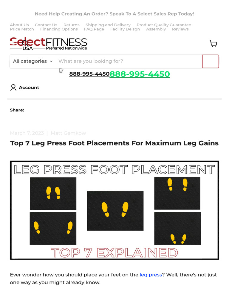 Foot position on leg press | PDF | Lower Limb Anatomy | Musculoskeletal ...