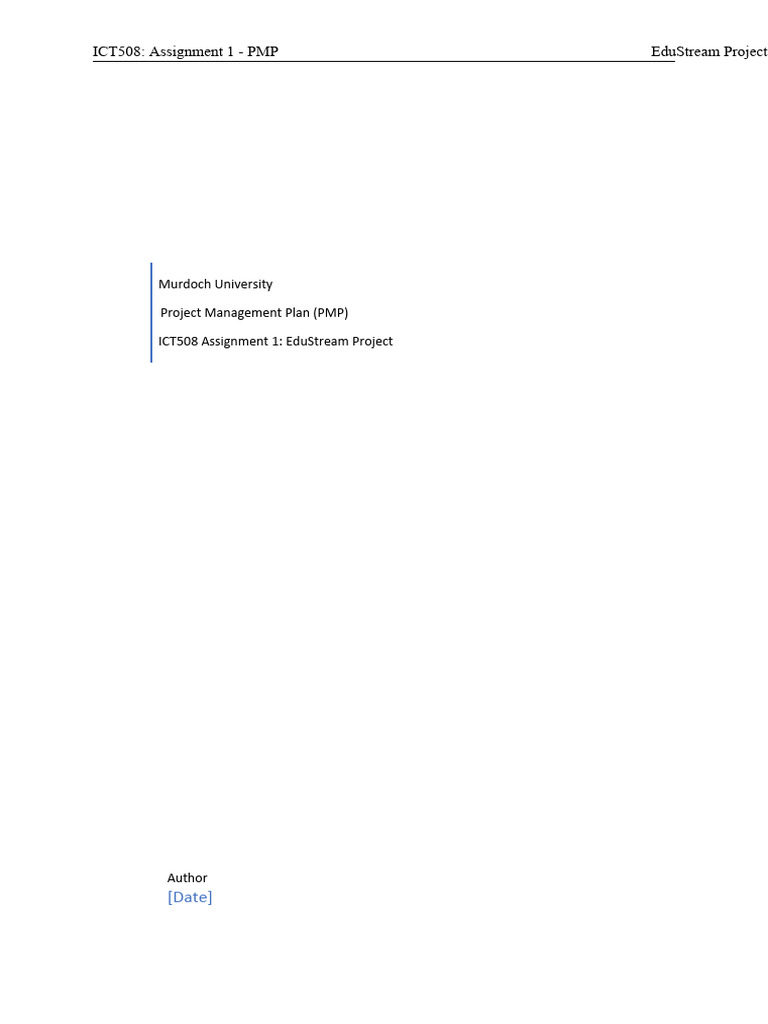 Assignment1 PMP Template | PDF | World Wide Web | Internet & Web