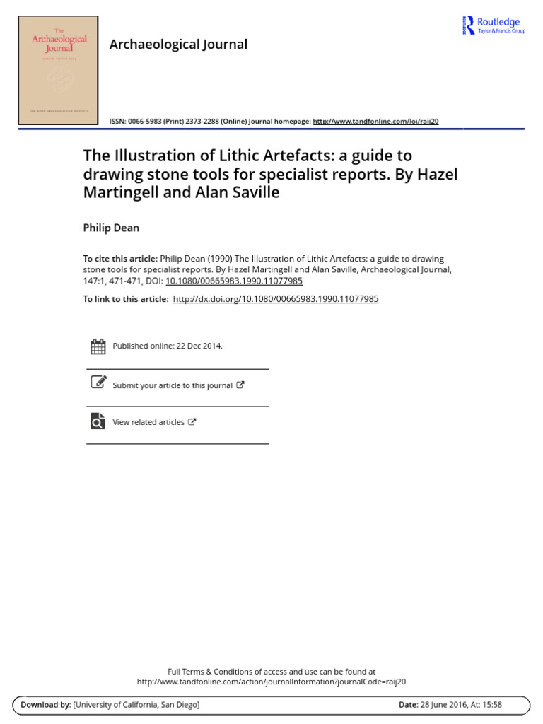 [Archaeological Journal 1990-jan vol. 147 iss. 1] Dean, Philip - The ...