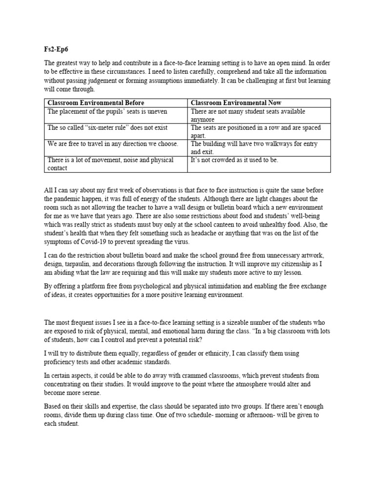 FS2 - Embedding Action Research | PDF | Classroom | Learning