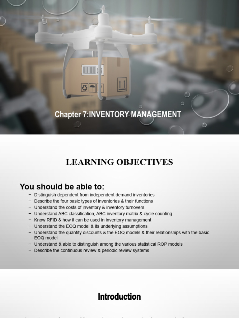 Chapter 7 Inventory Management (1) | PDF | Inventory | Demand