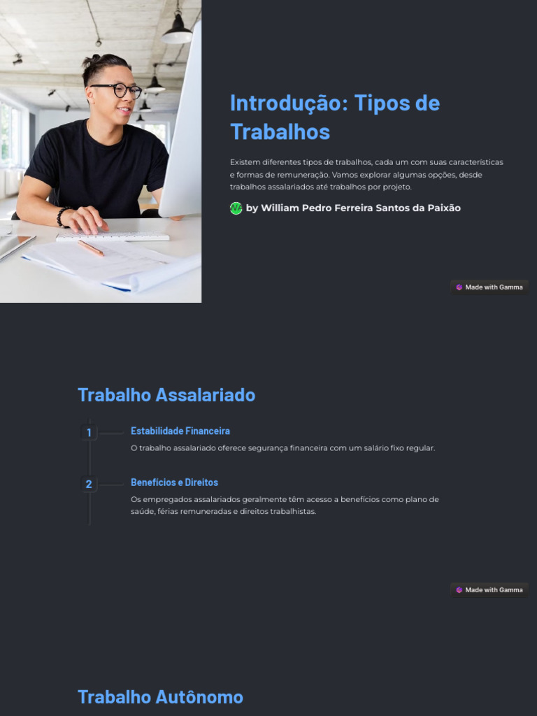 Tipos de Trabalhos | PDF