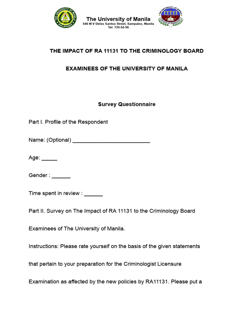 Questioner | PDF | Behavioural Sciences | Behavior Modification