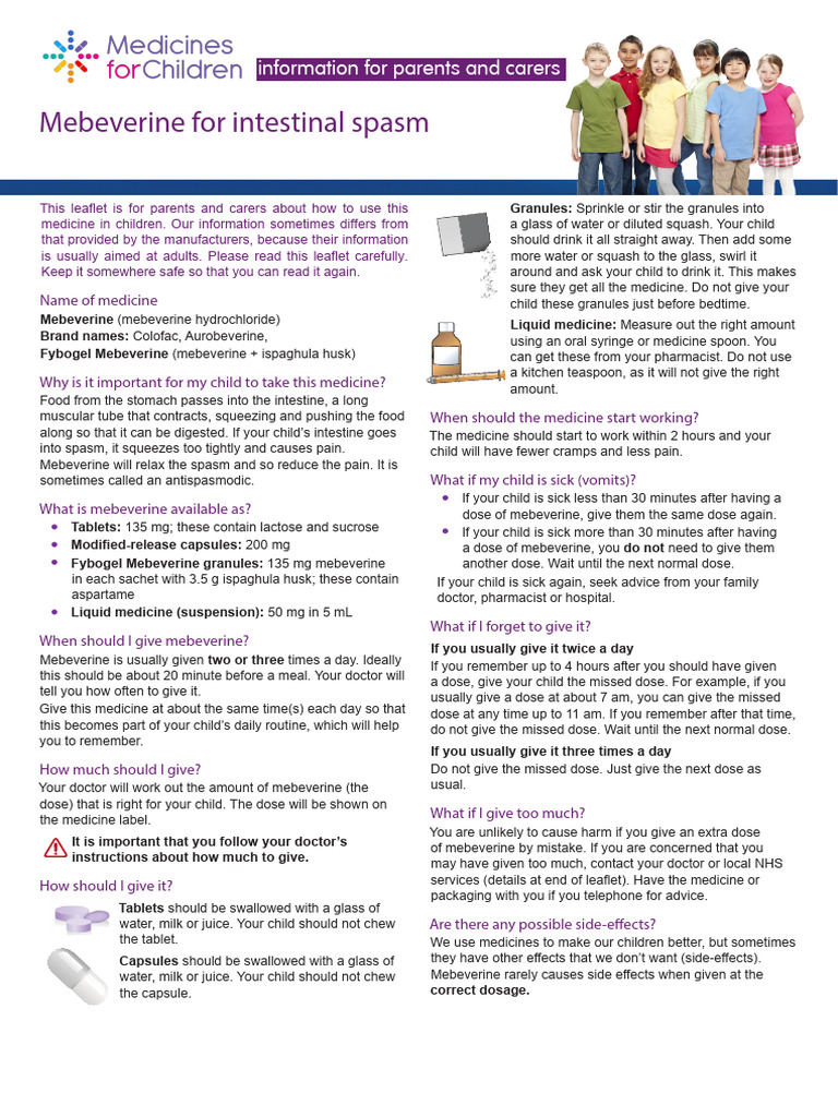 Mebeverine-for-intestinal-spasm-2 | PDF | Tablet (Pharmacy) | National ...