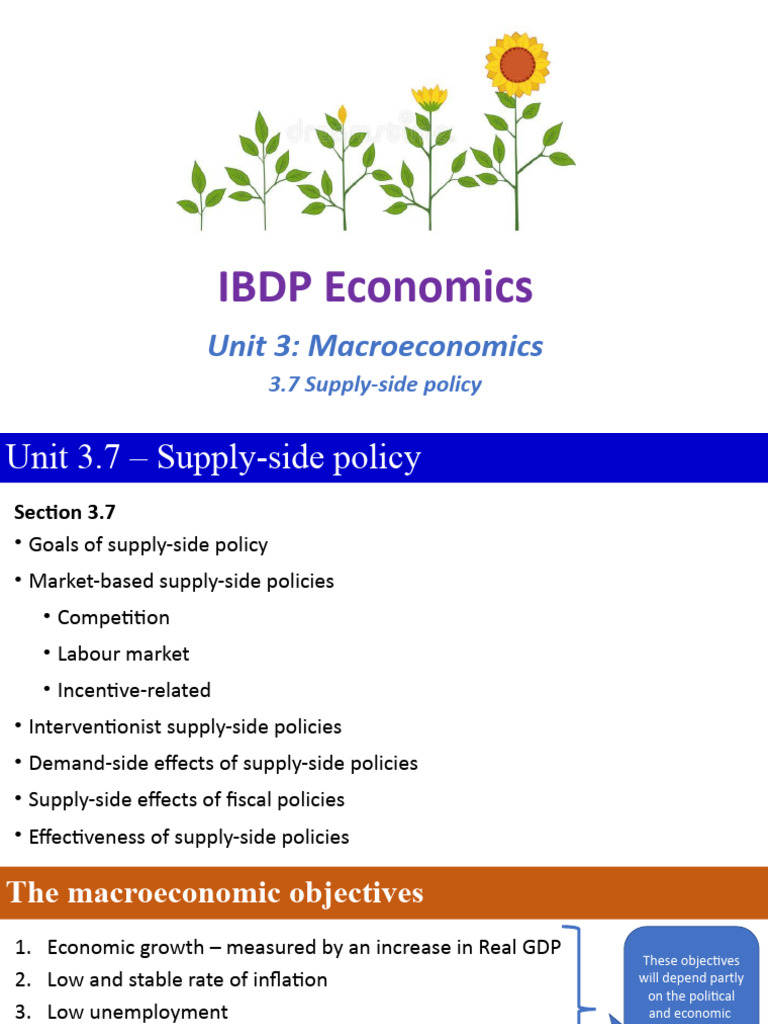 Supply-Side Policy in Macroeconomics | PDF | Supply Side Economics ...