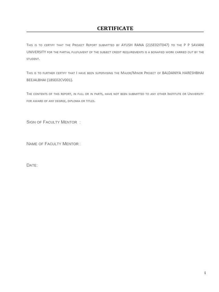 SOE - Project Report Sample Format - Part B | PDF | Software Testing ...