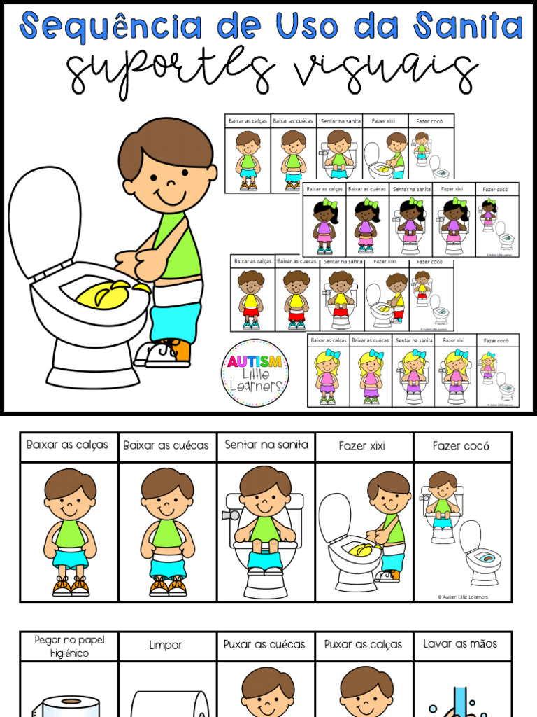 Rotina Visual para Uso de Banheiro TEA | PDF