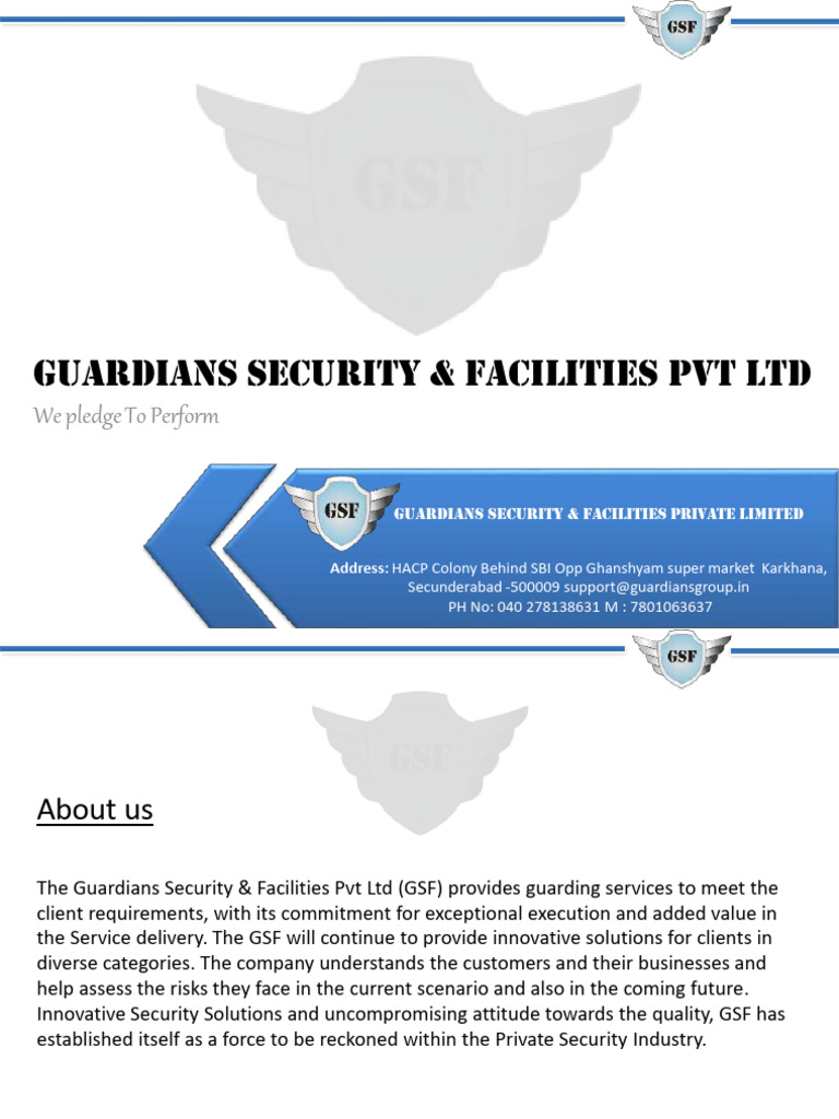 GSF - Presentation | PDF