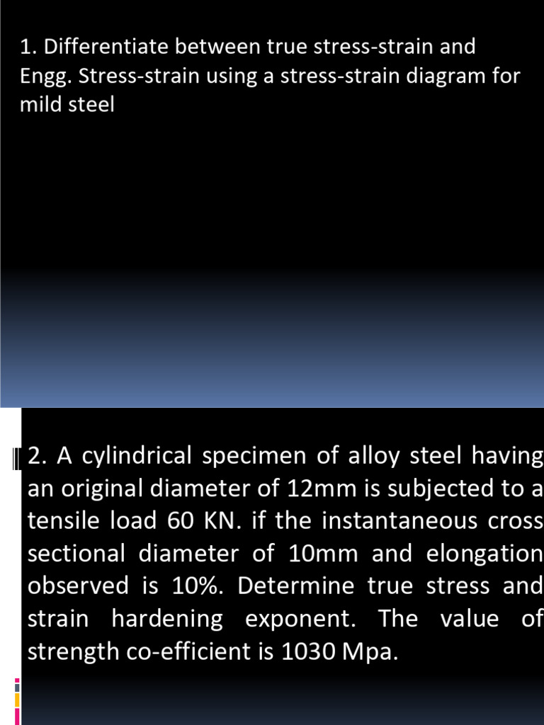 True Stress-Strain Analysis in Steel | PDF | Science & Mathematics