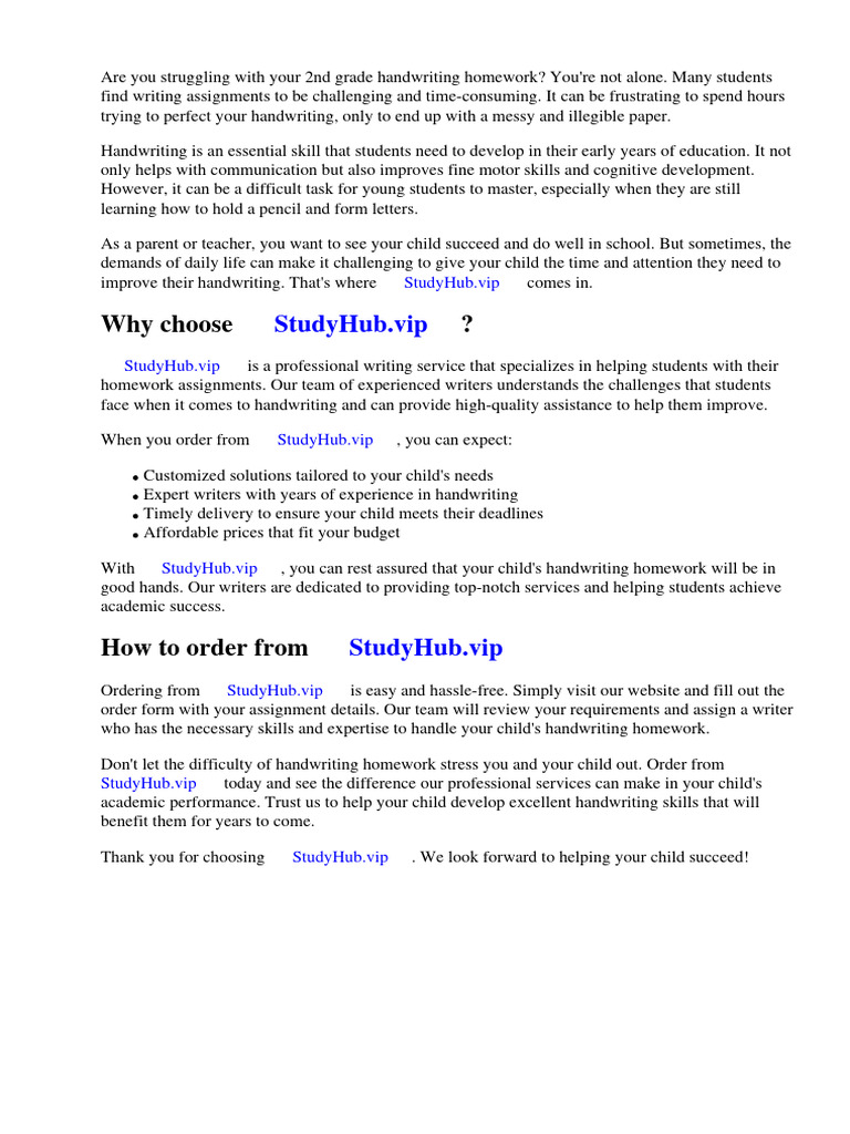 Handwriting Homework 2nd Grade | PDF | Letter Case | Homework