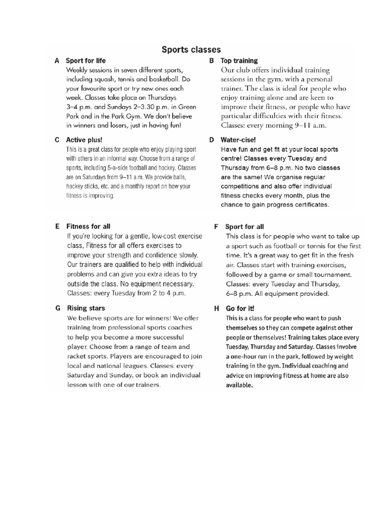 Reading Activity Pdf