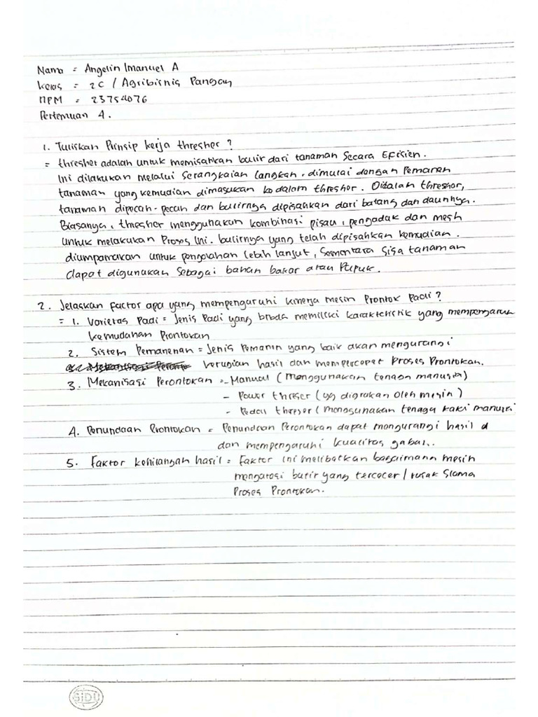 Alsintan PRT 4 | PDF