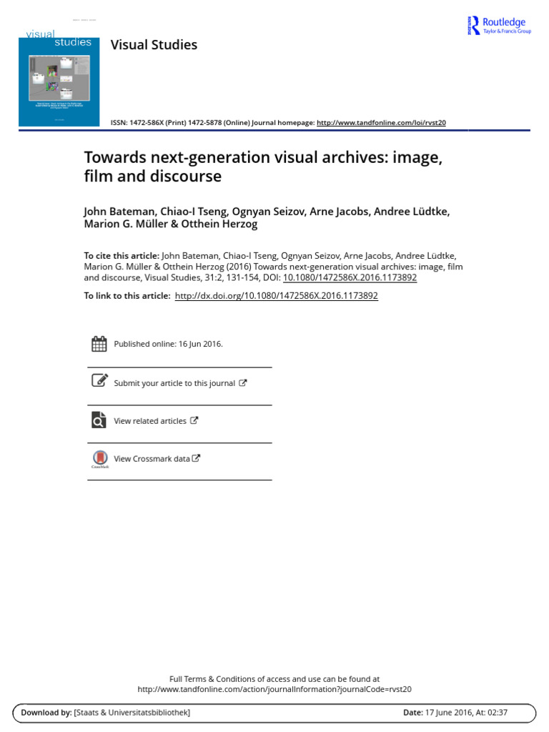 Towards Next Generation Visual Archives | PDF | Linguistics | Annotation