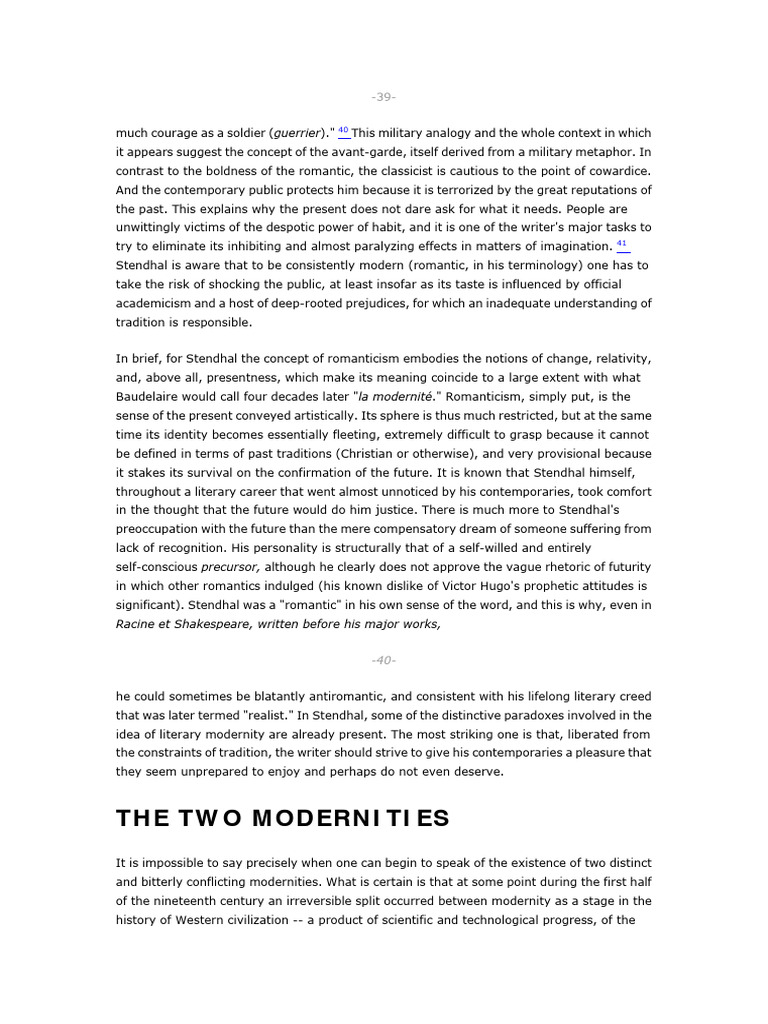 FIVE - FACES - OF - MODERNITY - Two Modernities | PDF | Romanticism ...