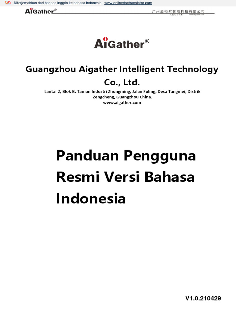 Manual Book CD-680 Bahasa Indonesia | PDF