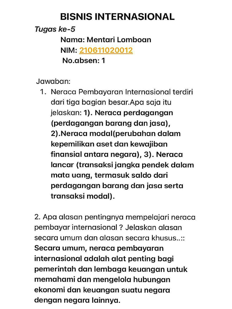 'Tugas 5 Mentari | PDF