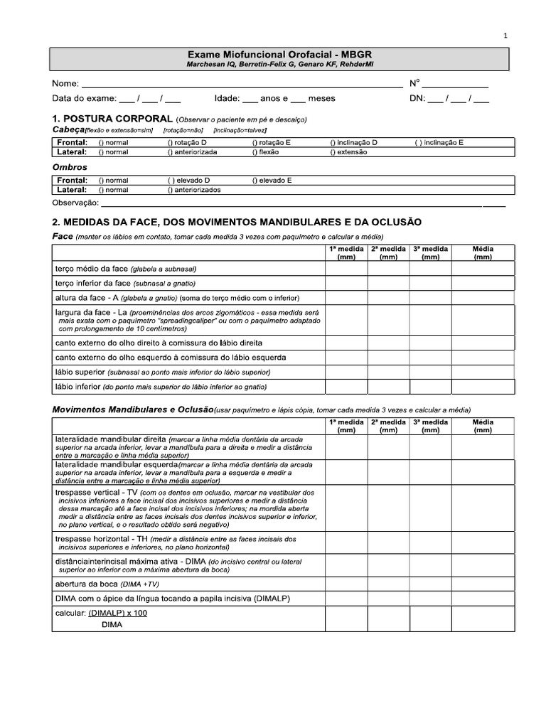 Protocolo MO MBGR | PDF