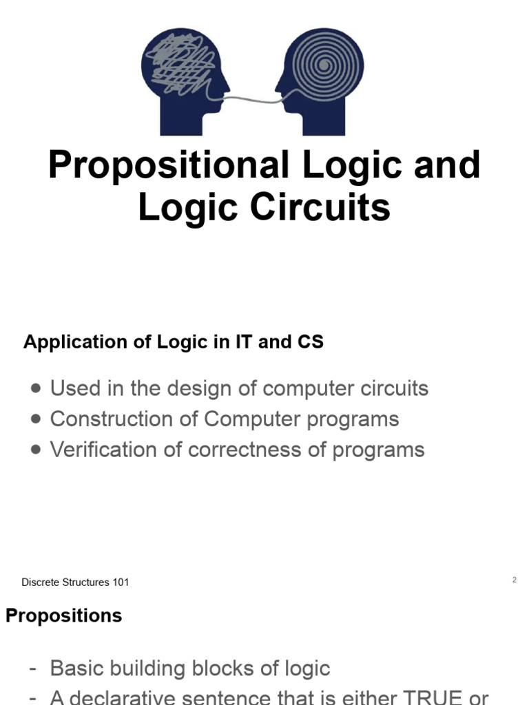Lecture 4 Logic and Proofs | PDF | Logic Gate | Bit