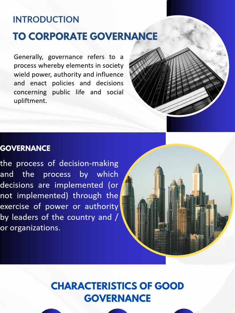 CHAPTER1_INTRODUCTIONTOCORPORATEGOVERNANCE | PDF | Governance | Corporate Governance