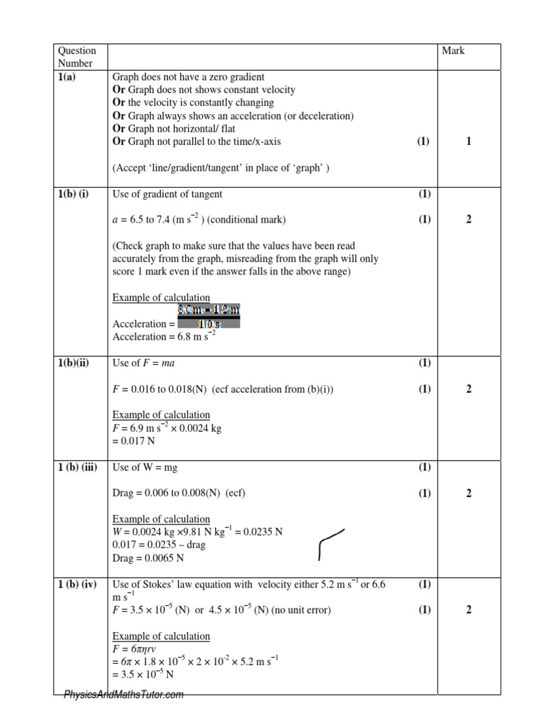 Physics Calculations: Flow Dynamics and Forces | PDF | Fluid Dynamics | Drag (Physics)