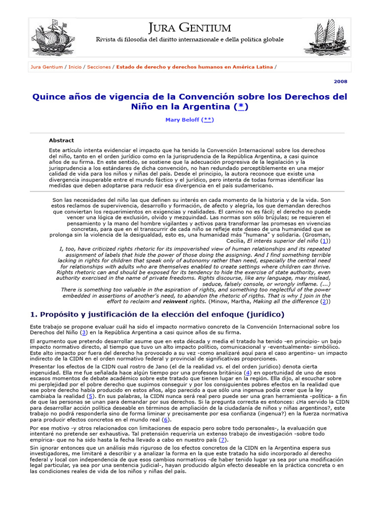 Beloff, Mary - Quince Años de Vigencia de La Convención Internacional ...