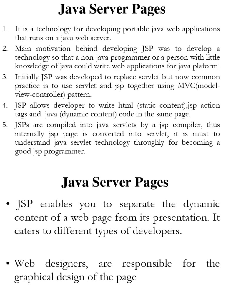 JSP(unit 5) | PDF | Class (Computer Programming) | Java (Programming ... JSP(unit 5) | PDF | Class (Computer Programming) | Java (Programming ...