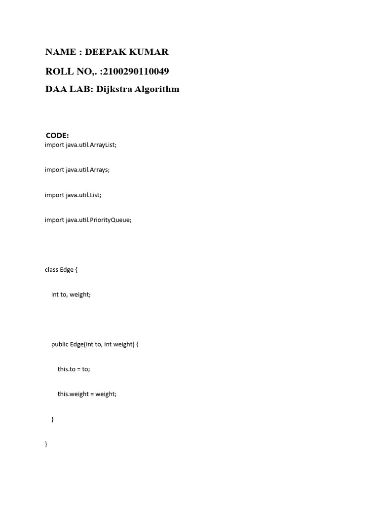 Deepak 49 A2 | PDF | Vertex (Graph Theory) | Graph Theory