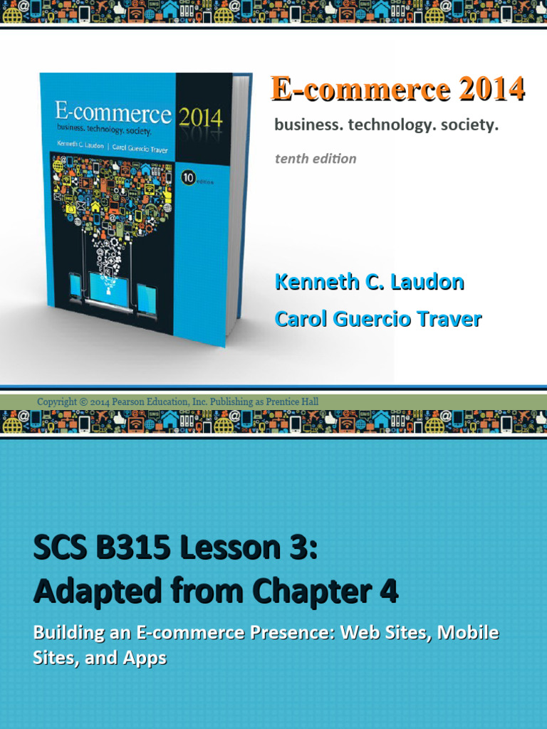 SCS B315 Lesson 3 2022-3 ECommerce Building An Ecommerce Site | PDF | Mobile App | World Wide Web