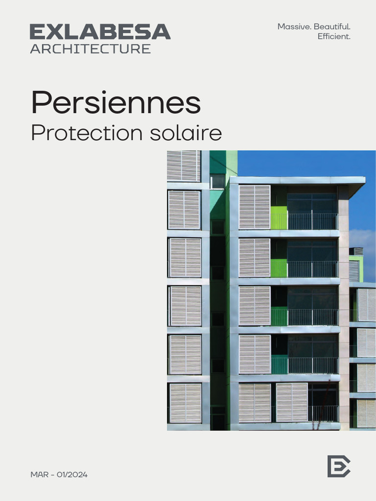 Persiennes en bois : solutions variées | PDF | Fenêtre | Génie du bâtiment