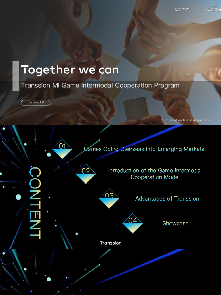 Together We Can - Transsion MI Game Intermodal Cooperation ...