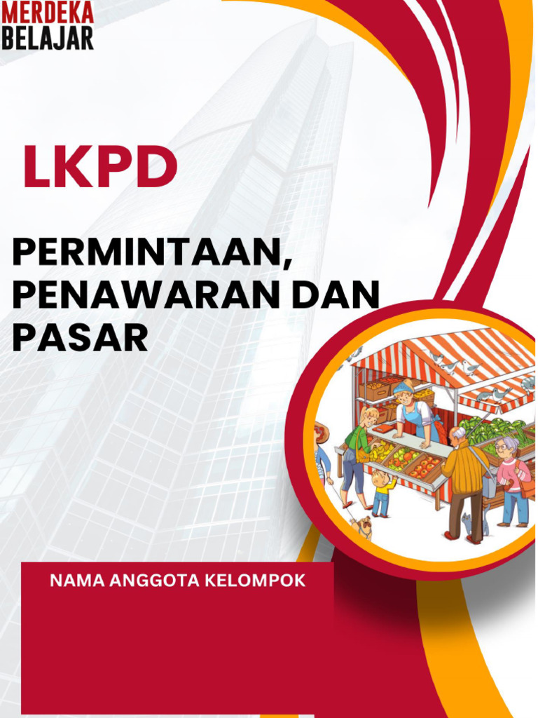 LKPD Permintaan, Penawaran Dan Pasar | PDF