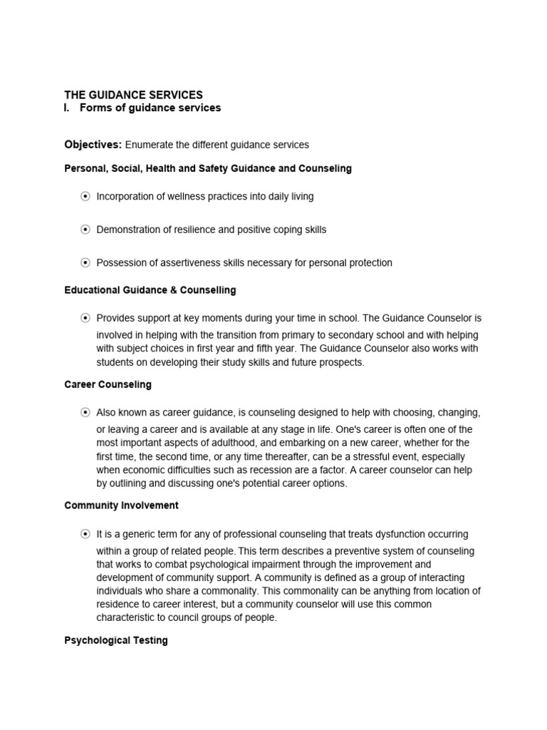 Module 3 Guidance and Counseling | PDF | Psychotherapy | School Counselor