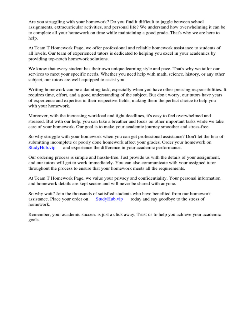 Team T Homework Page | PDF | Homework | Safari (Web Browser)