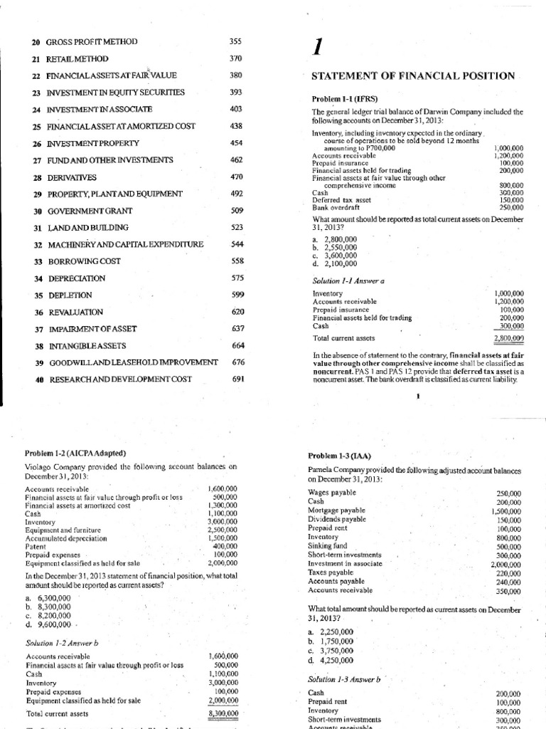 Valix Financial Accounting Volume 1 | PDF