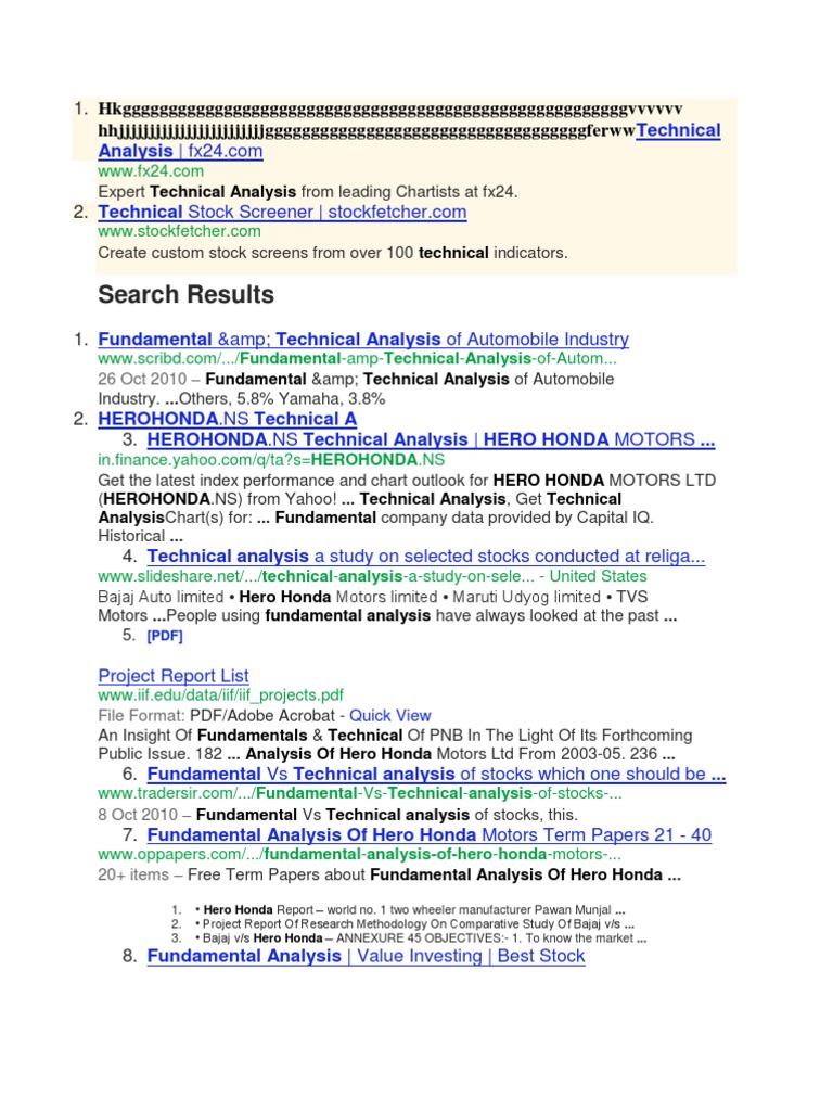 Technical Analysis | Download Free PDF | Technical Analysis | Stock Market