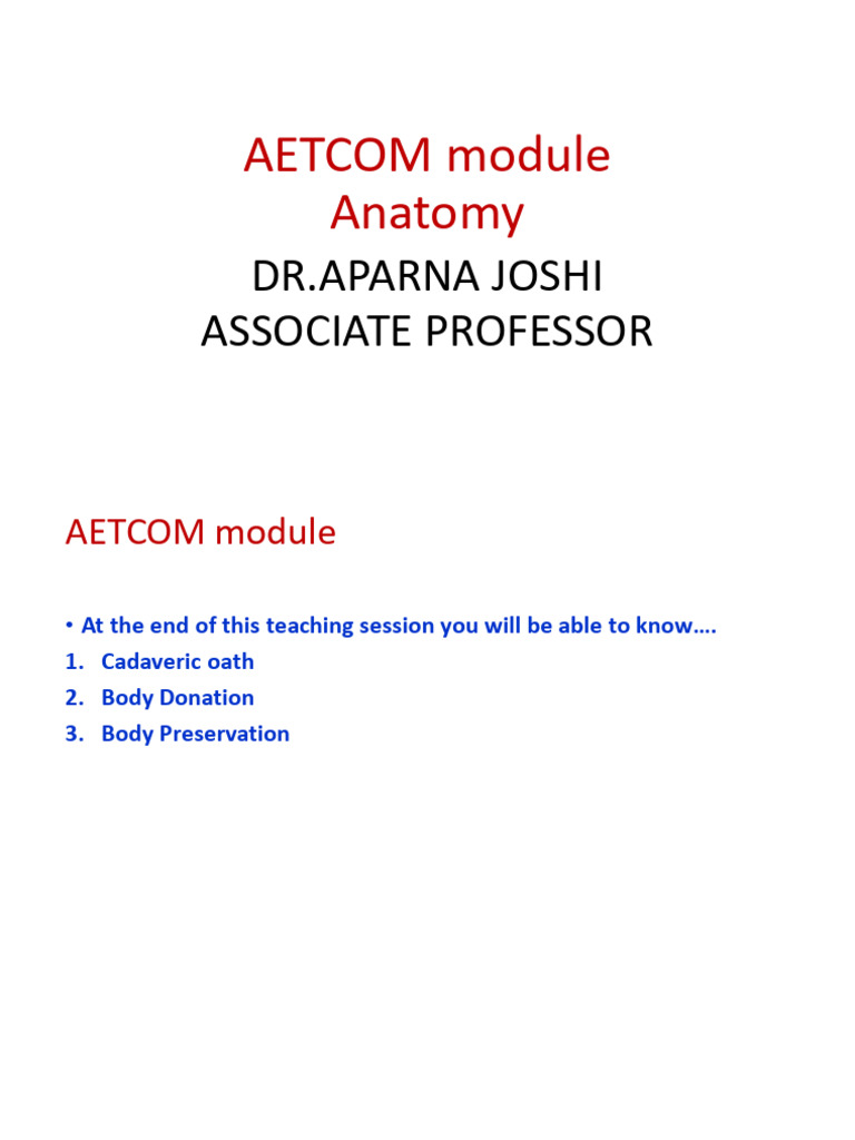 Aetcom 1 | PDF | Wellness