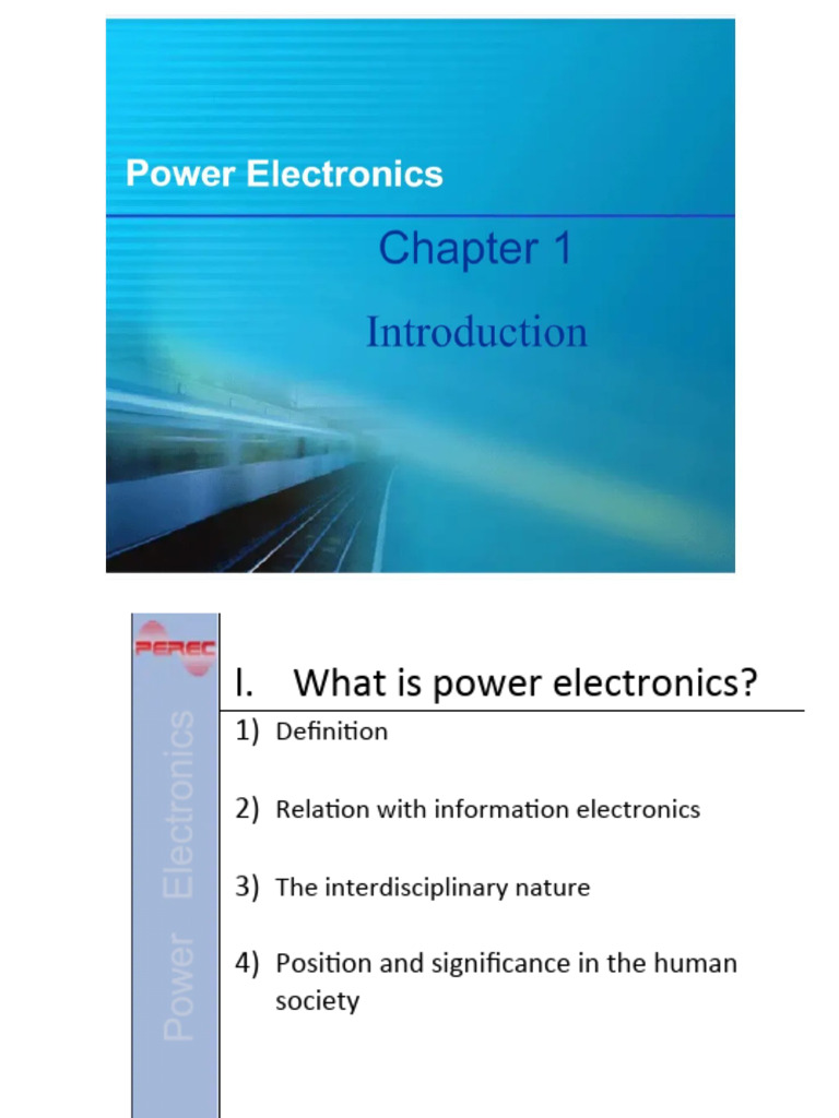 Power Electronics Introduction | PDF | Power Electronics | Power Supply