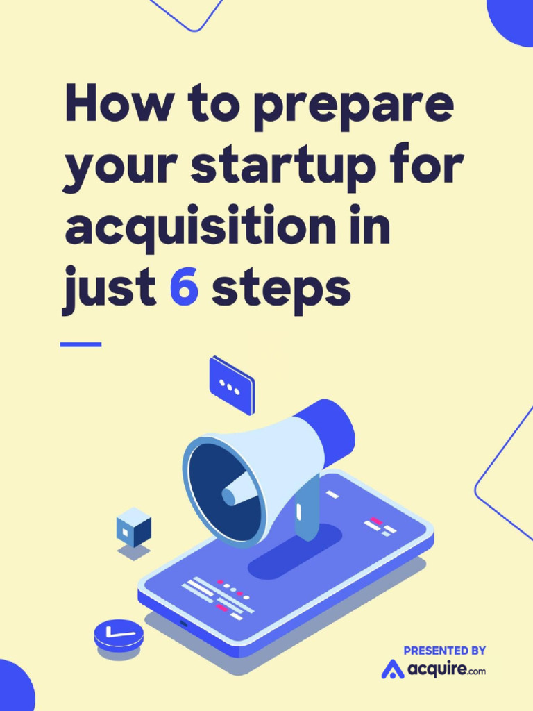 Preparing for Your Startup Acquisition | PDF | Mergers And Acquisitions ...